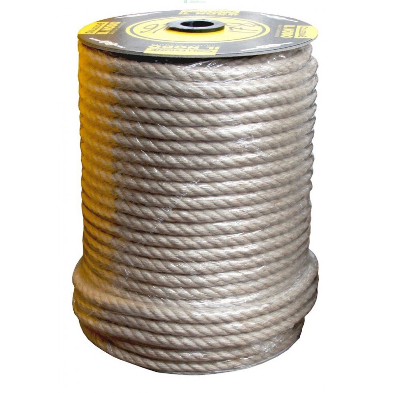 16KG FUNE IN CANAPA CHIARA DIAMETRO MM.16 (MT.100 CIRCA)